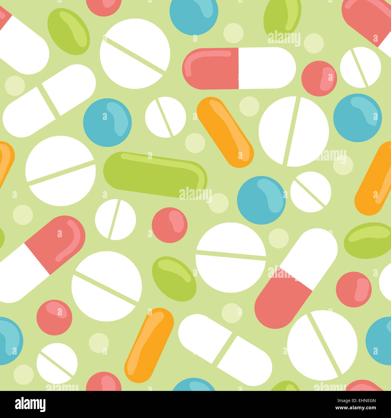 Pills seamless pattern background Stock Photo - Alamy