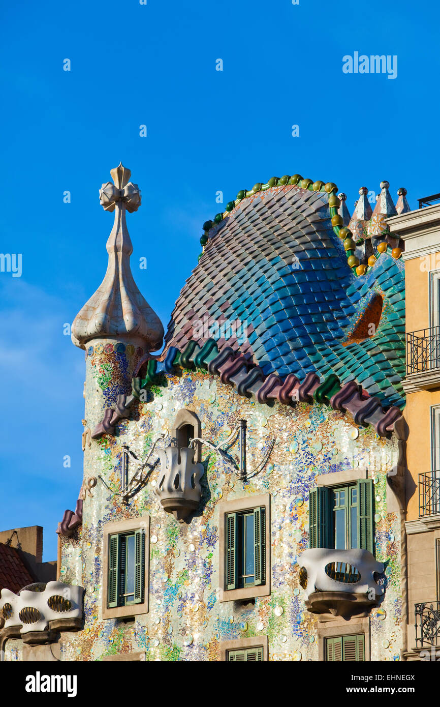 restored by catalan architect Antoni Gaudi Stock Photo - Alamy