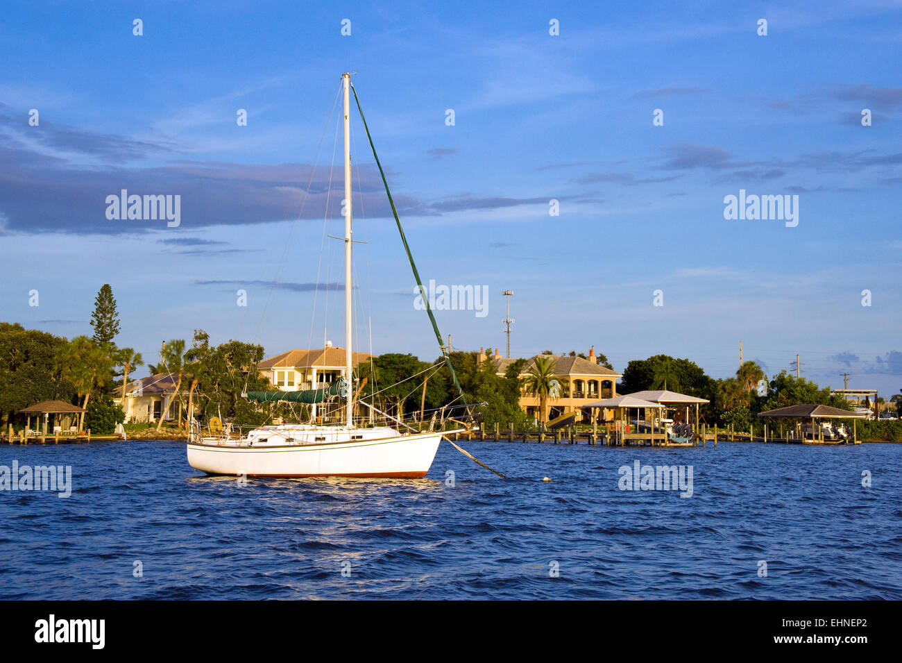 Banana River, Intracoastal Waterway, Florida, East Coast USA Stock ...