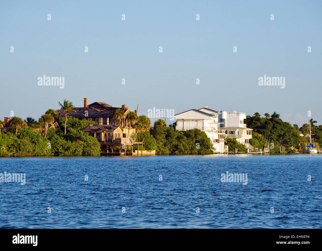 Banana River, Intracoastal Waterway, Florida, East Coast USA Stock ...