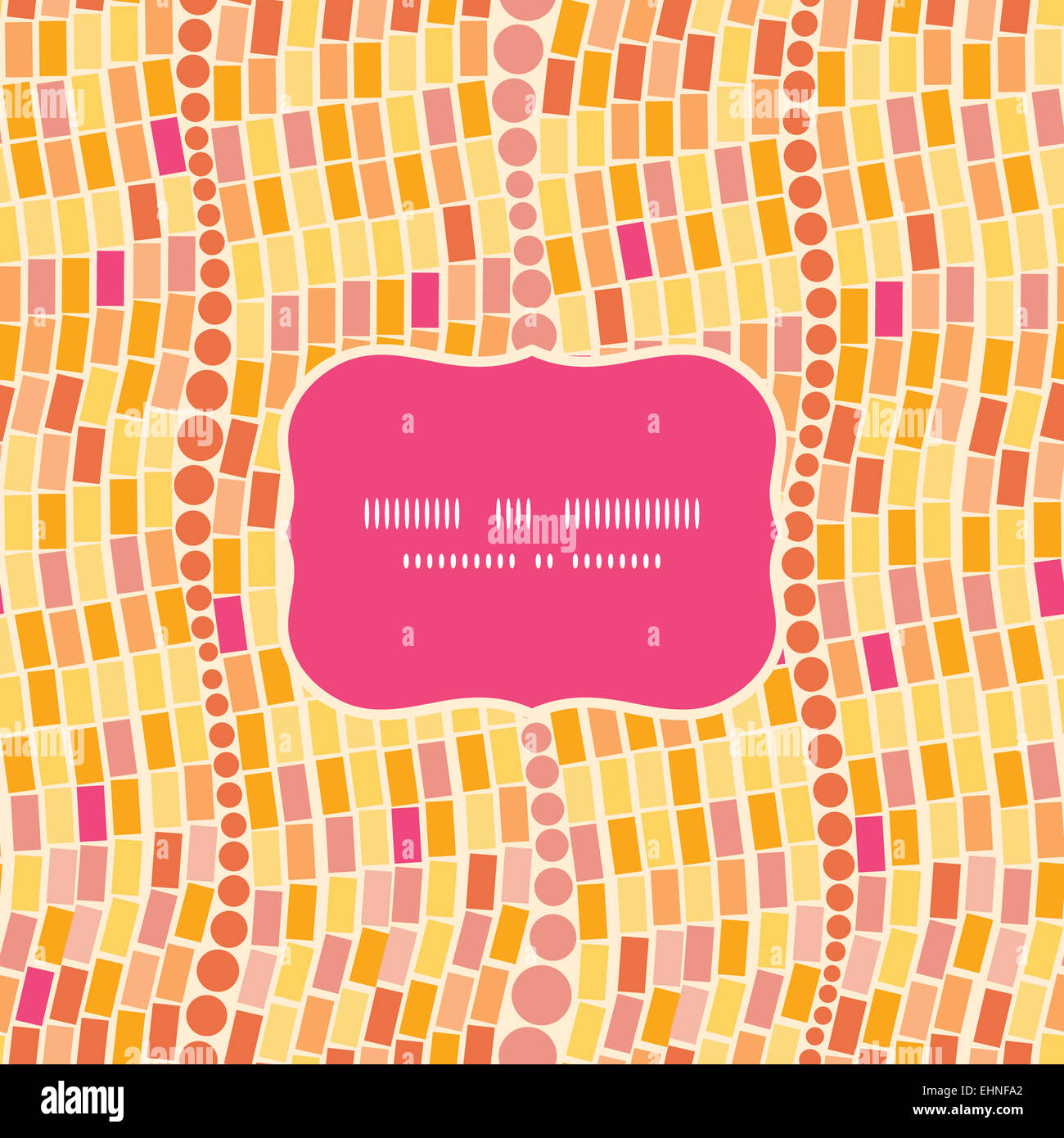 Fire mosaic tiles seamless frame pattern background Stock Photo - Alamy