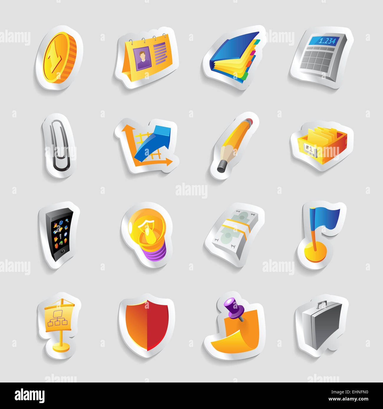 Business card icons hi-res stock photography and images - Alamy