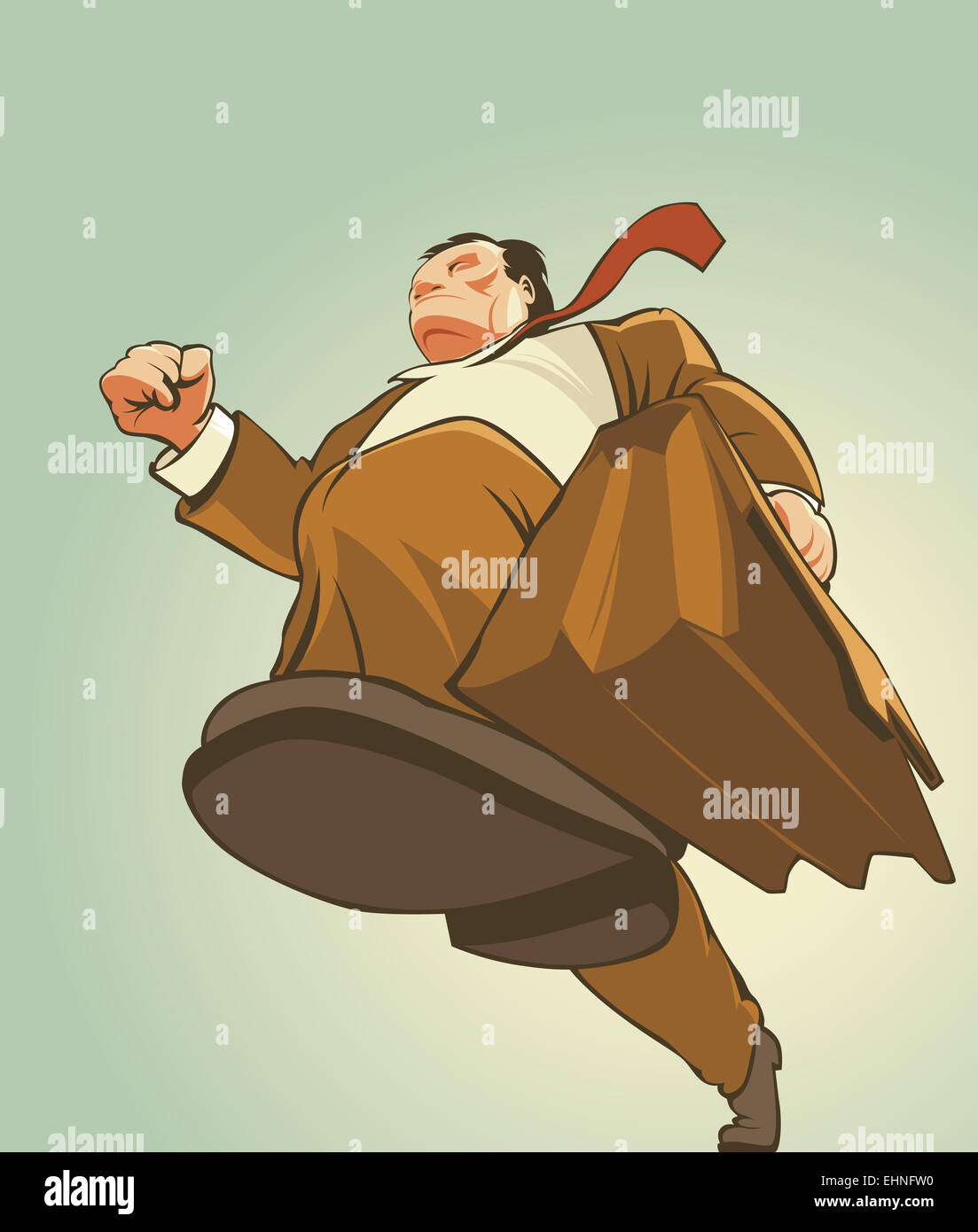 man in suit, running forward Stock Photo - Alamy