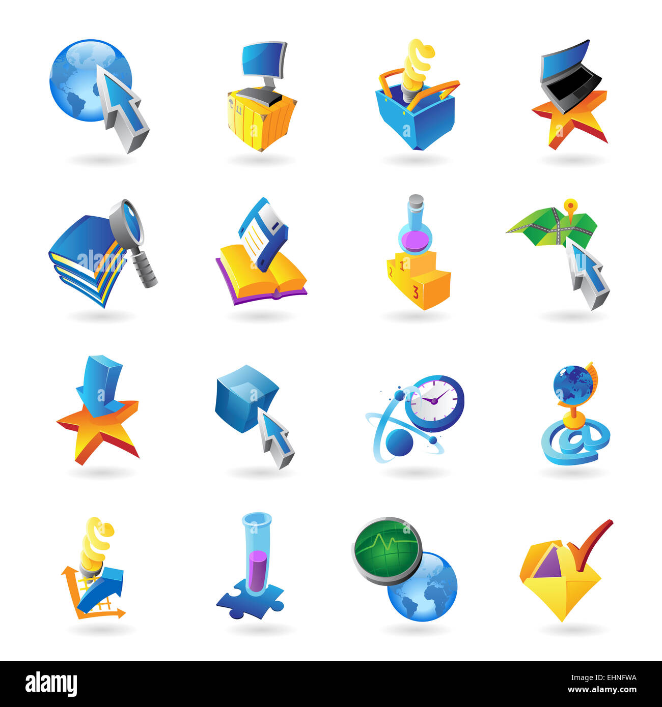 Icons for technology Stock Photo - Alamy