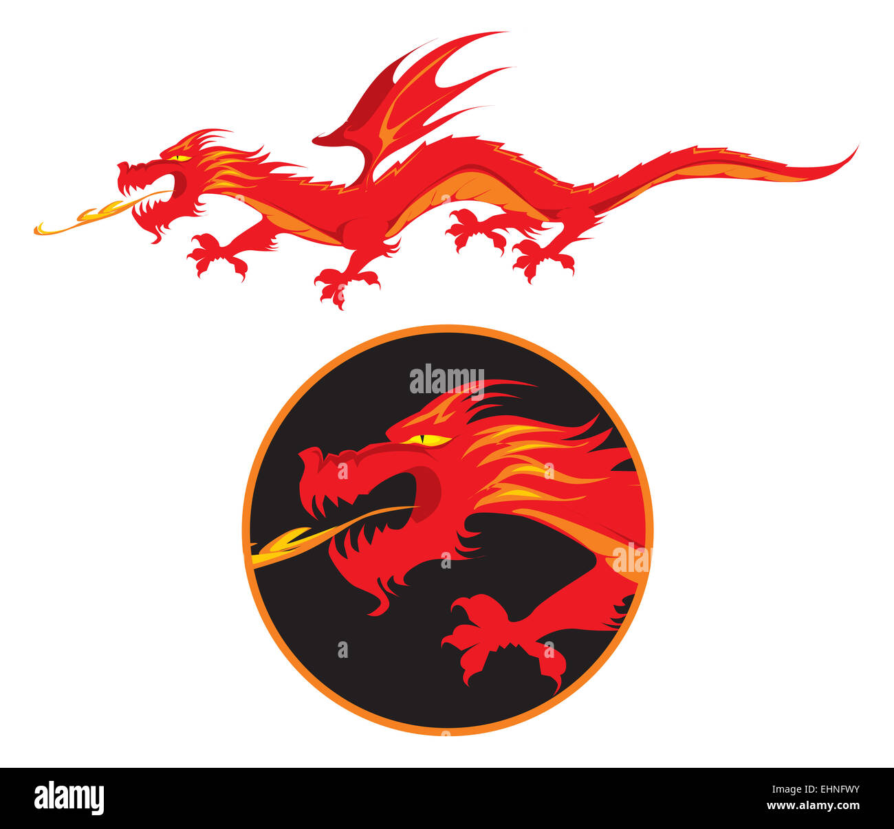 Japanese dragon art Cut Out Stock Images & Pictures - Alamy