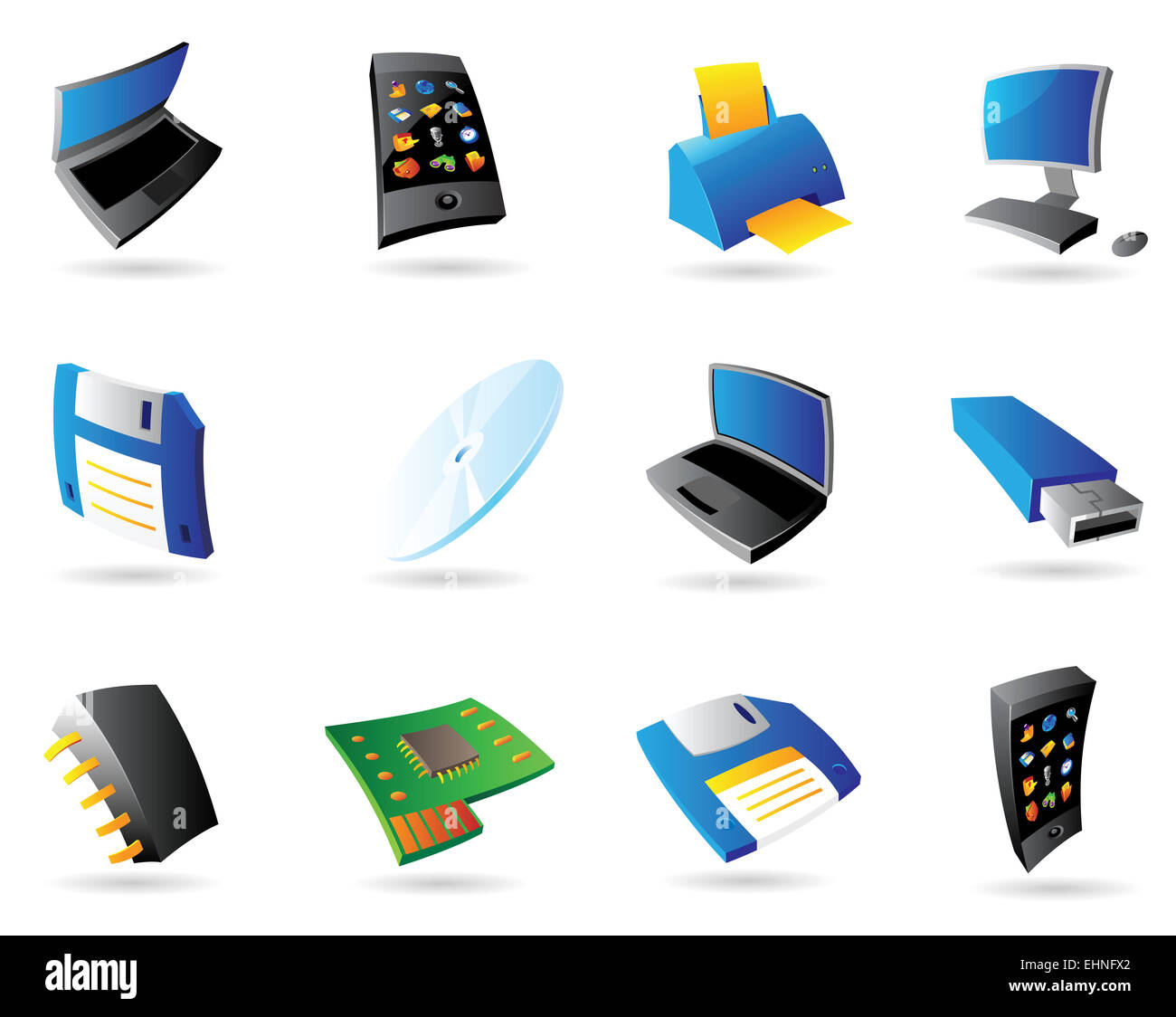 Icons computer devices hi-res stock photography and images - Alamy