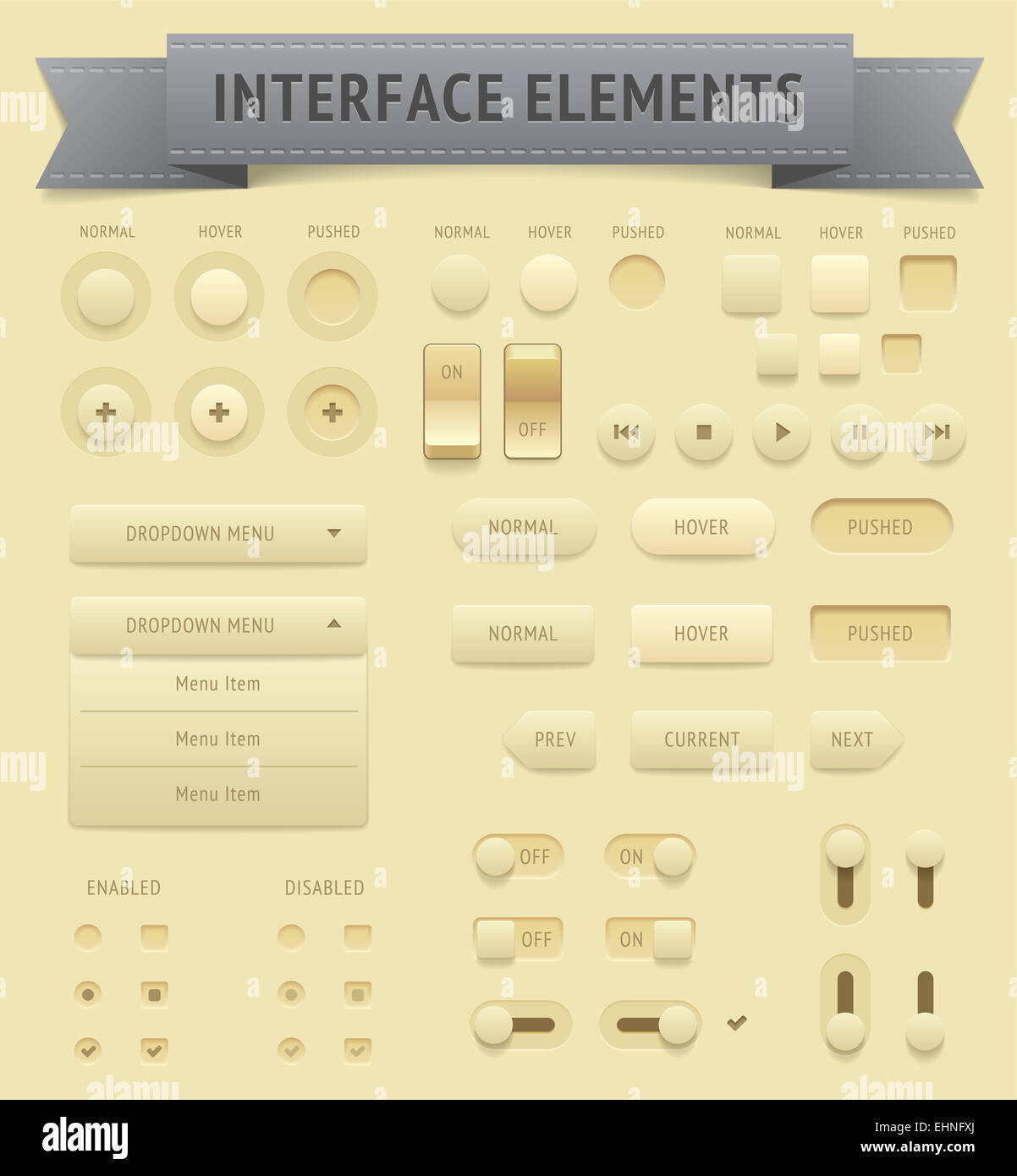 User interface elements Stock Photo - Alamy