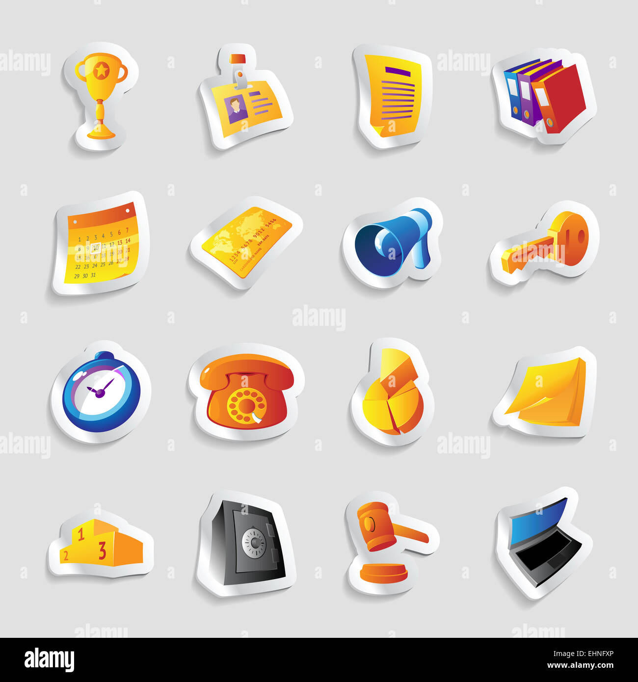 Business card icons hi-res stock photography and images - Alamy