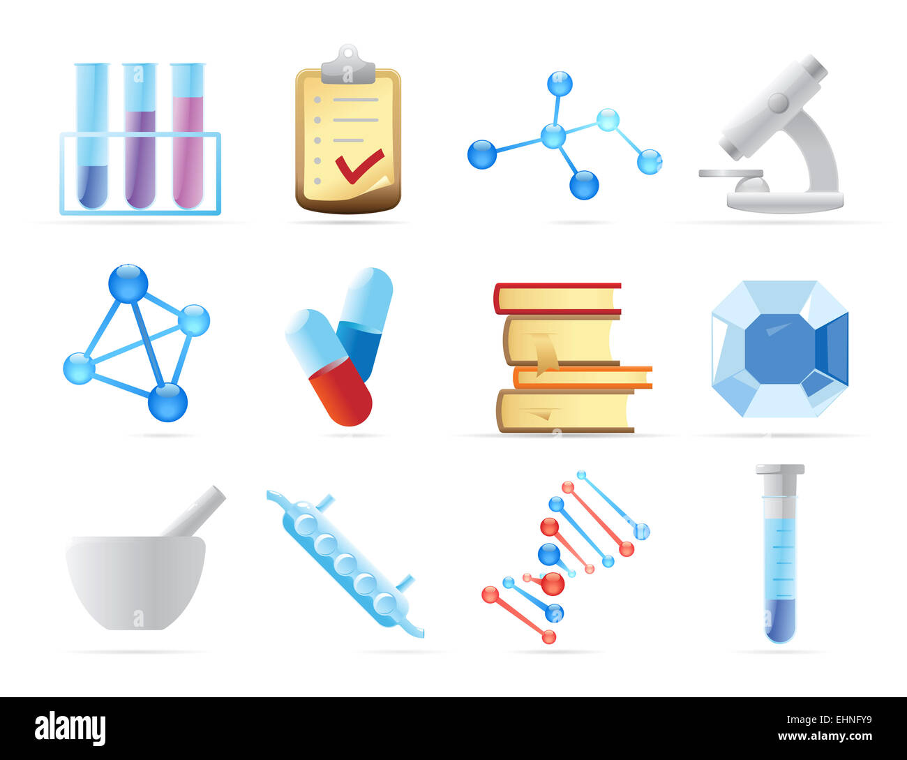 Chemistry icons hi-res stock photography and images - Alamy
