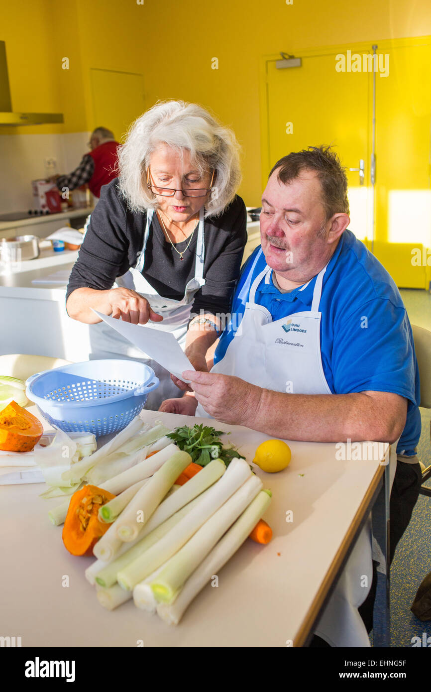 Nurse holding a cooking and nutritional education workshop for obese ...