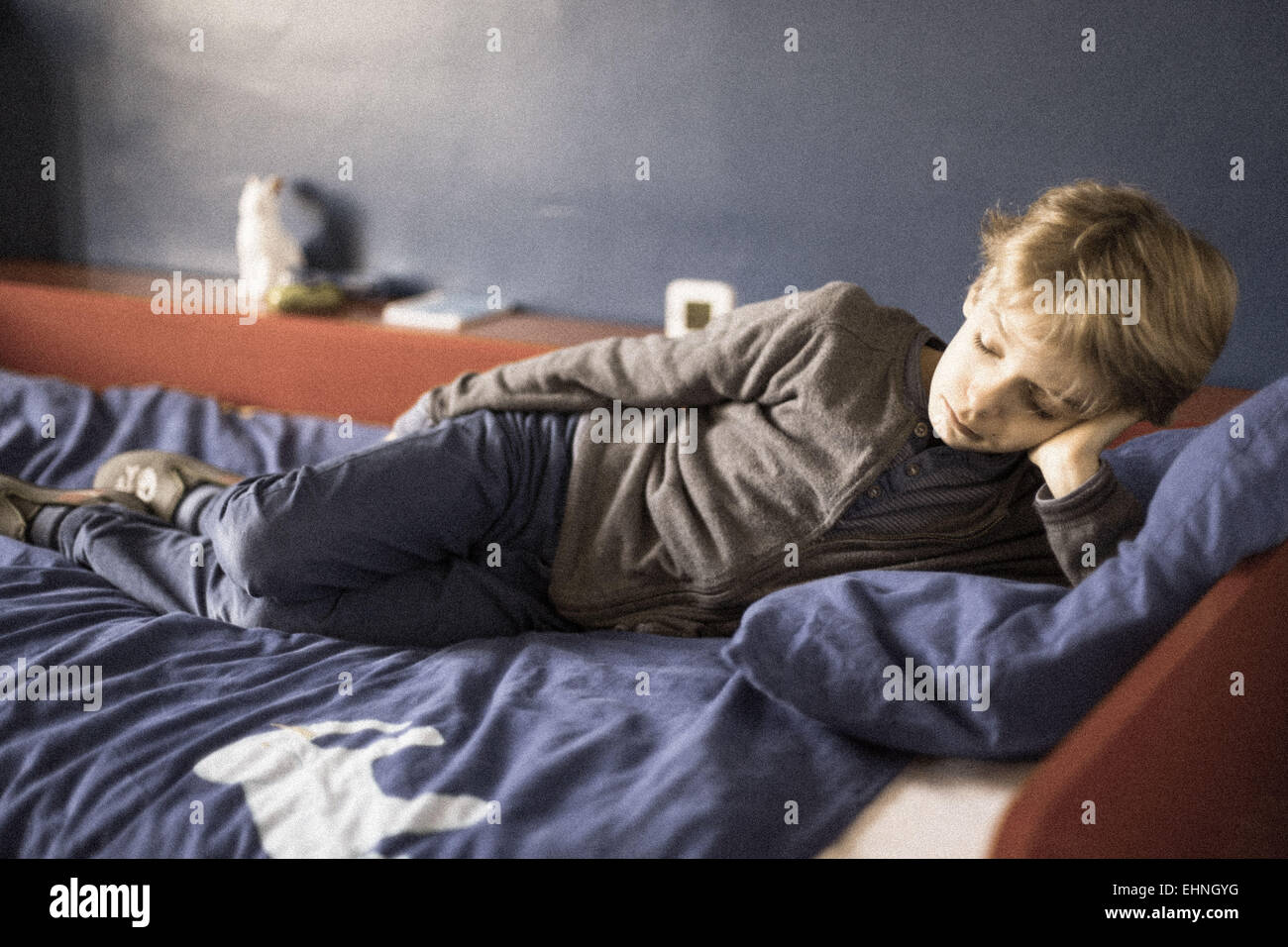Sad boy bedroom hi-res stock photography and images - Alamy