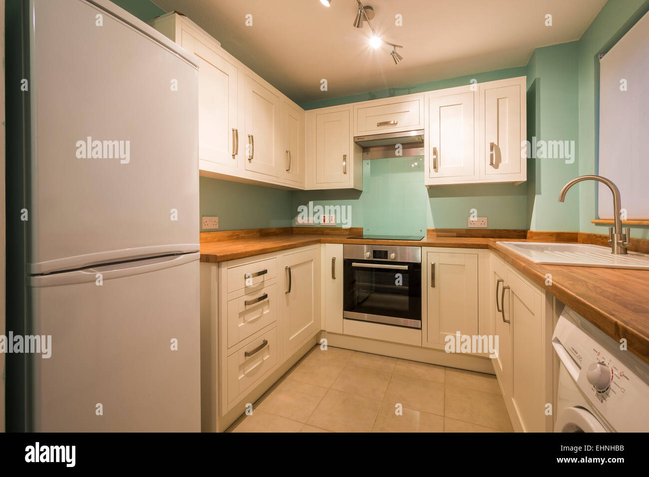 A brand new kitchen that has been installed Stock Photo - Alamy