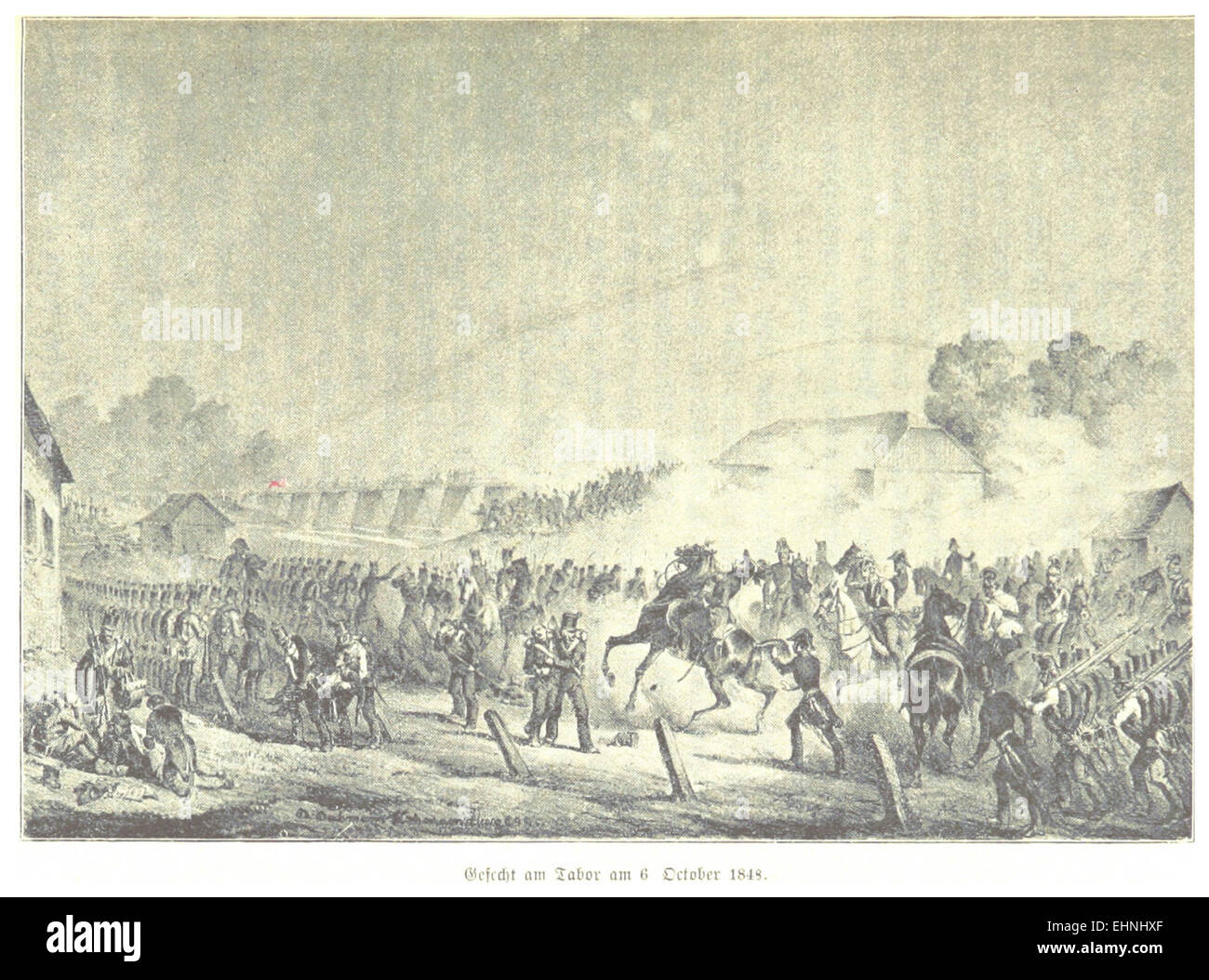 This 1898 illustration by Bach depicts the October Uprising ...