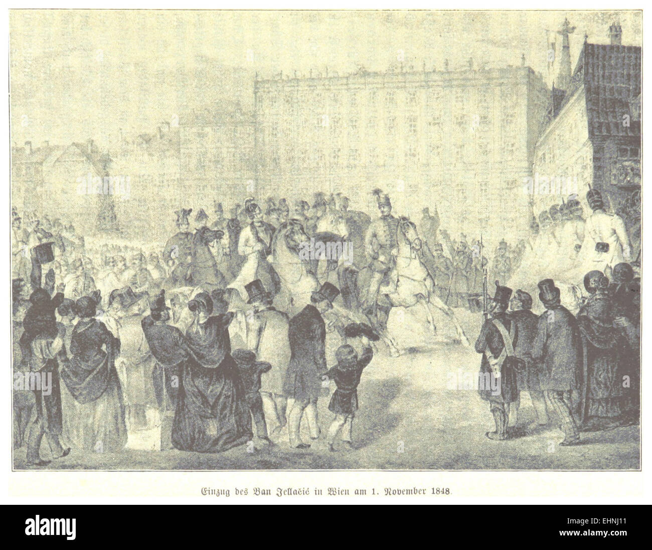 An 1898 illustration from Bach showing the victorious entry of General ...