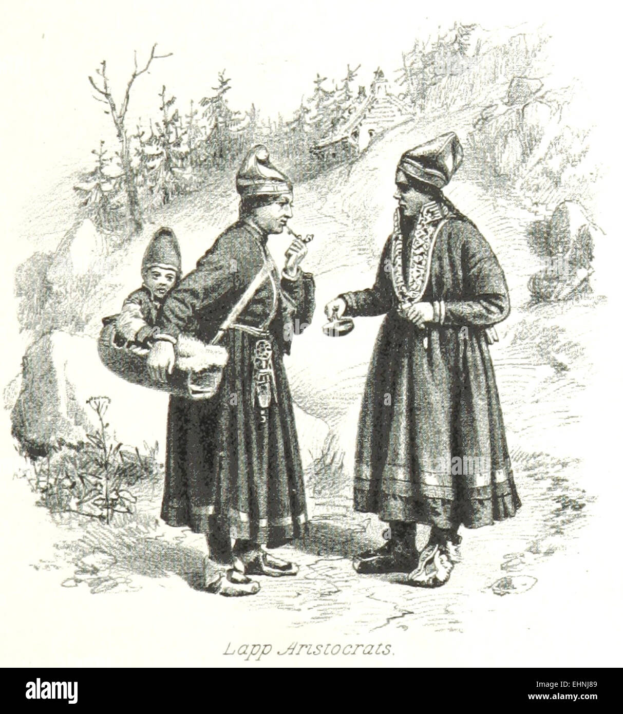 An 1872 illustration by Shairp depicting the aristocracy of the Lapp ...