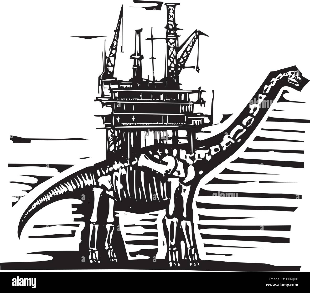 Brontosaurus fossil Stock Vector Images - Alamy