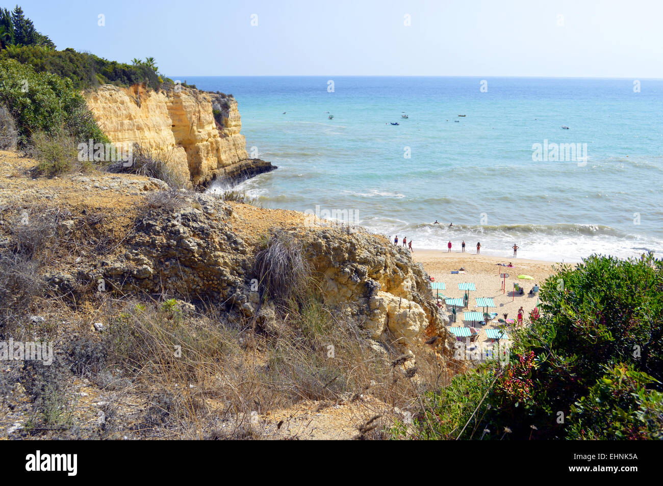 Senhora Da Rocha Beach in Portugal Stock Photo - Alamy