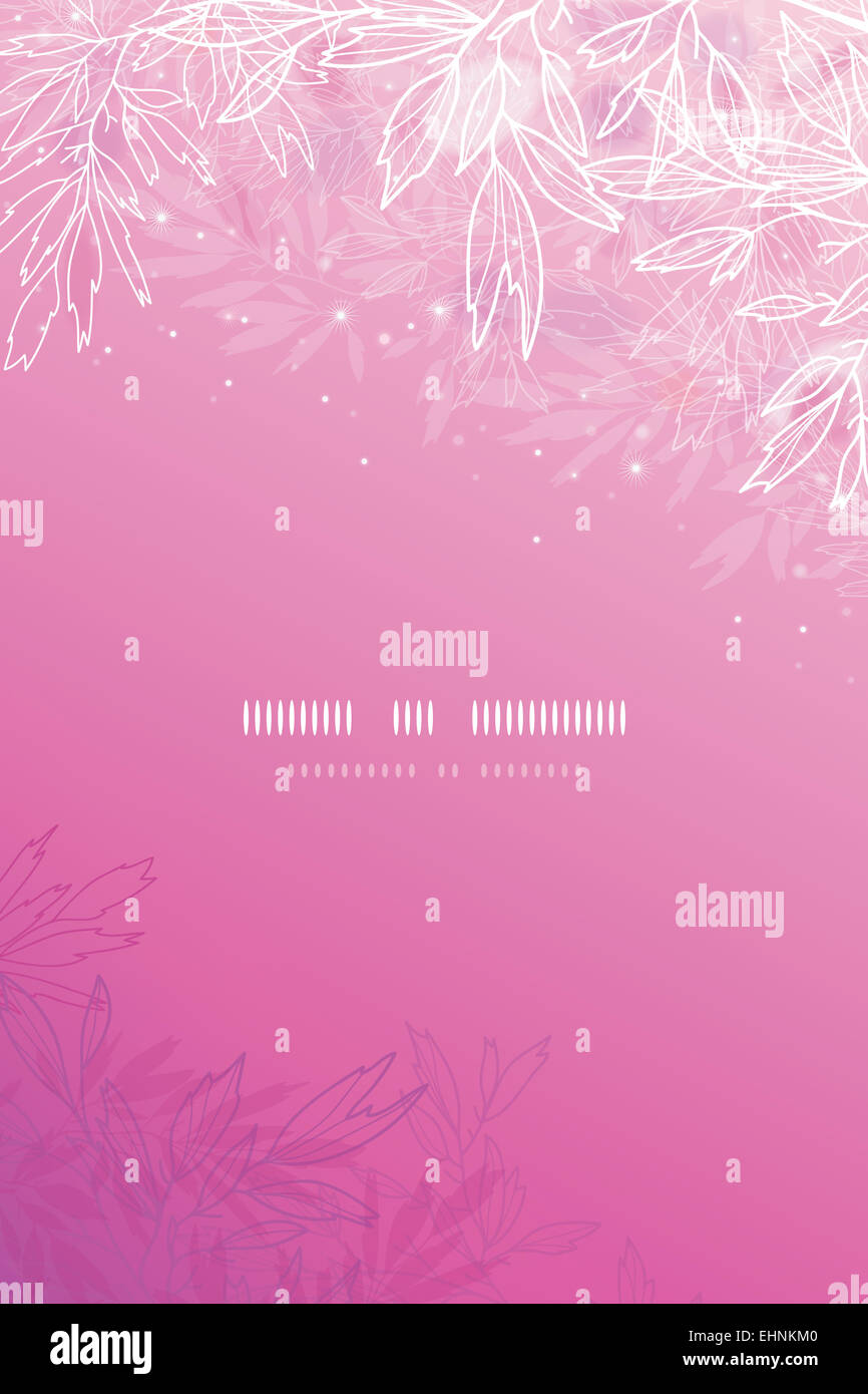 Glowing pink tree branches vertical background Stock Photo - Alamy