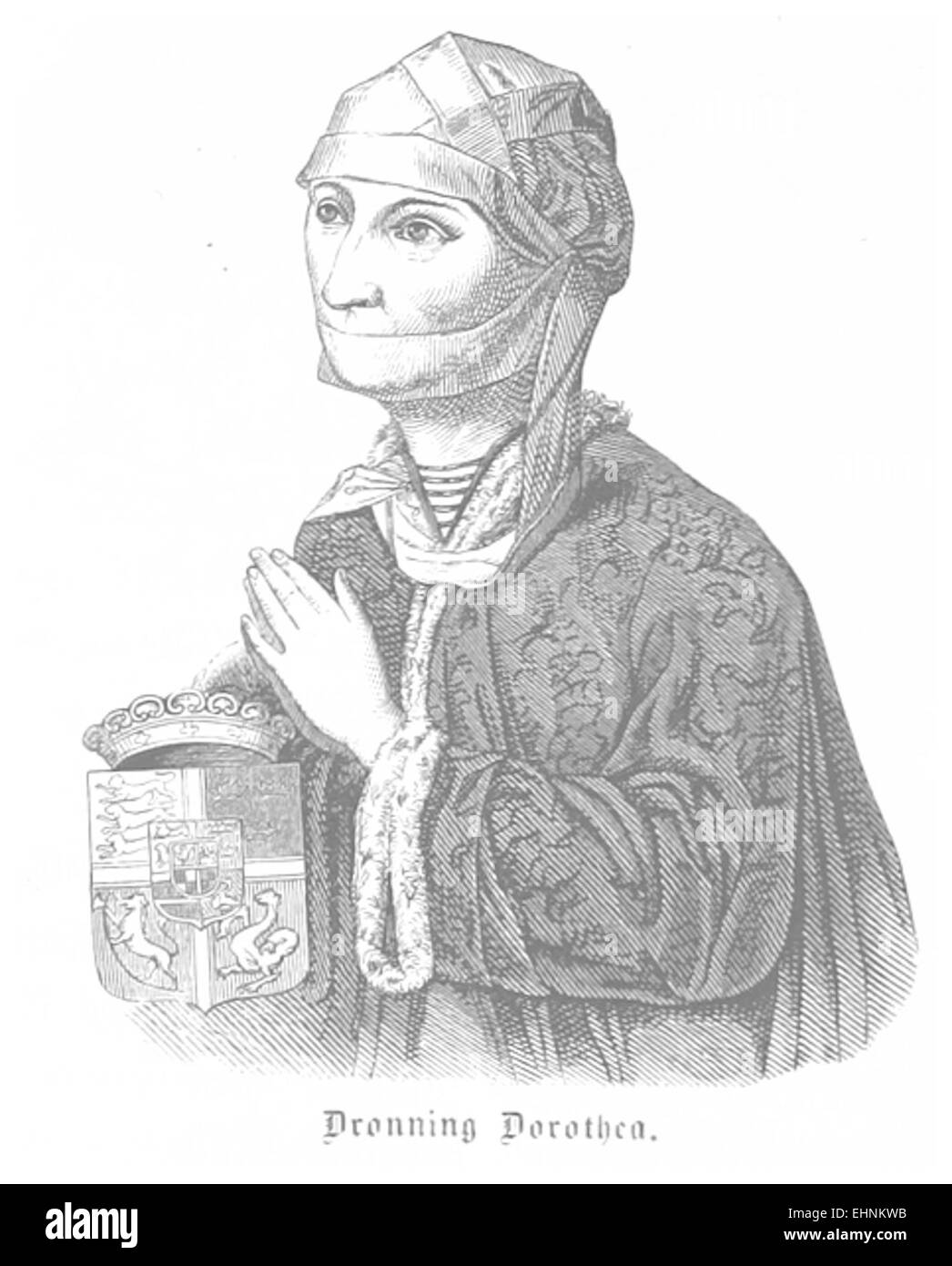 Vintage denmark map Cut Out Stock Images & Pictures - Alamy