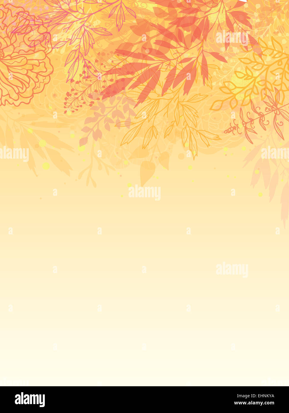 Glowing fall plants vertical background Stock Photo - Alamy