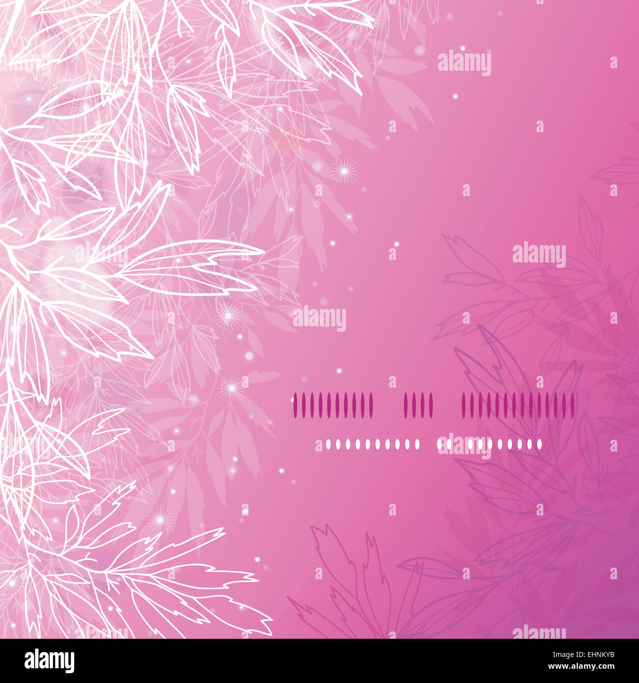 Glowing pink tree branches square template background Stock Photo - Alamy