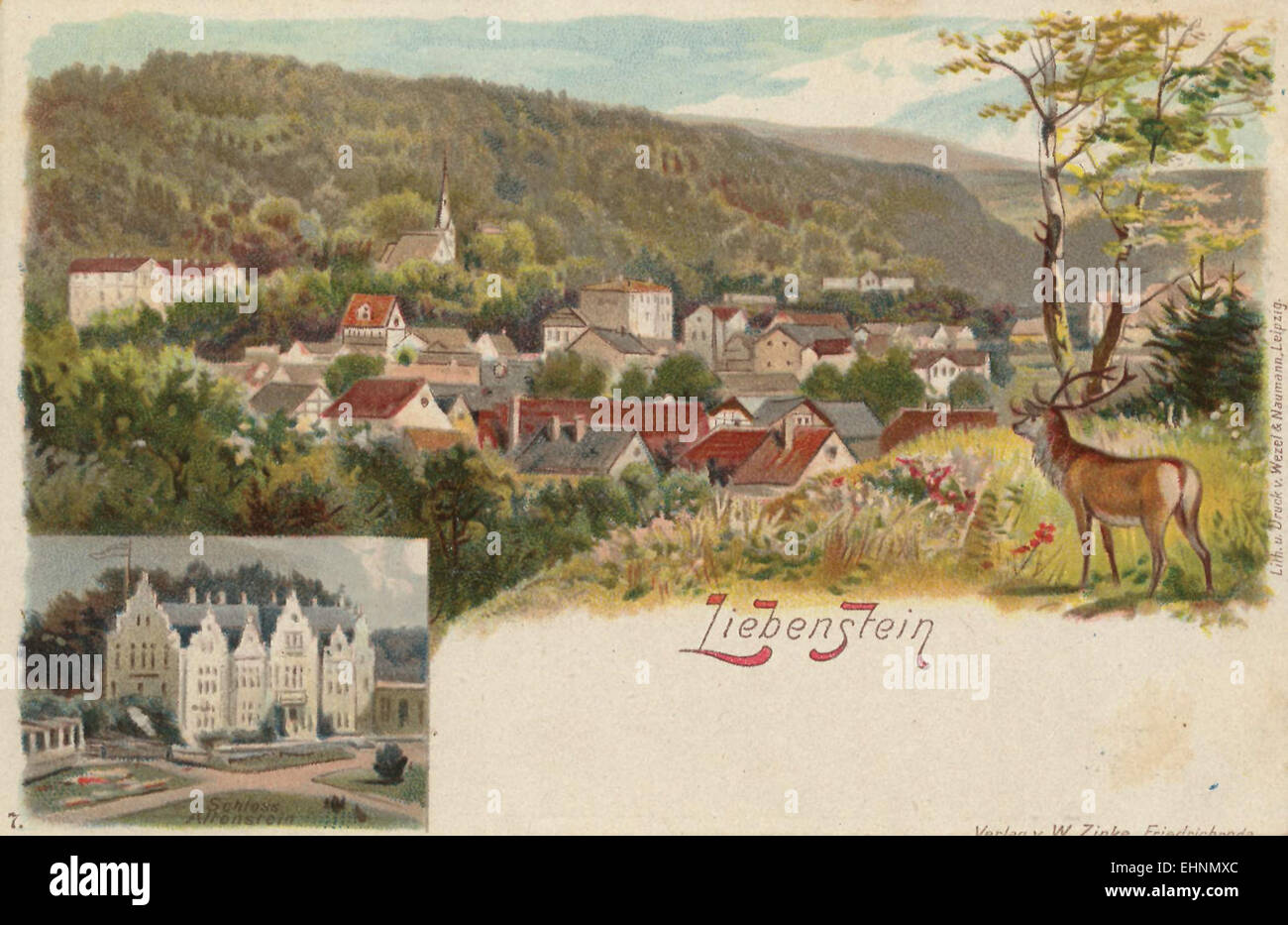 AK Liebenstein (um 1900 Stock Photo - Alamy