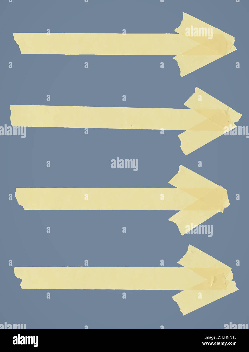 Set of arrows made of adhesive type. Vectoe illustration Stock Photo ...