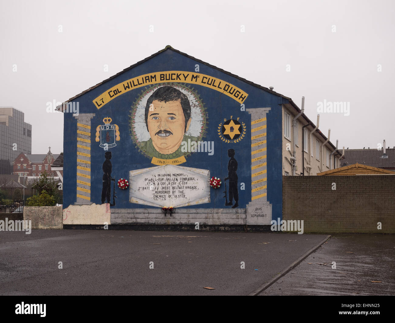 Political Mural off Shankill Parade, Belfast, County Antrim, Northern ...