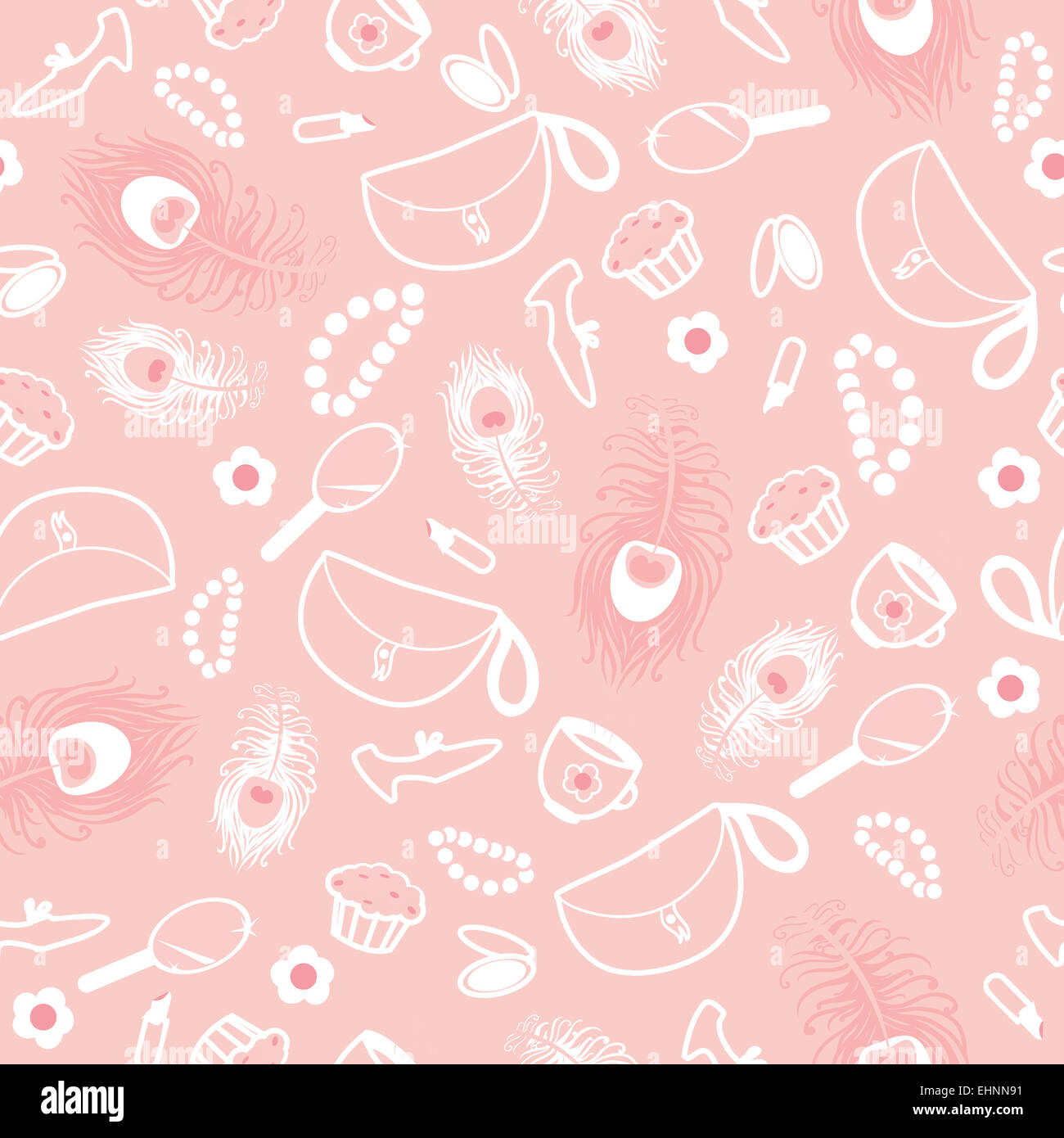 Pink Girly Things Background