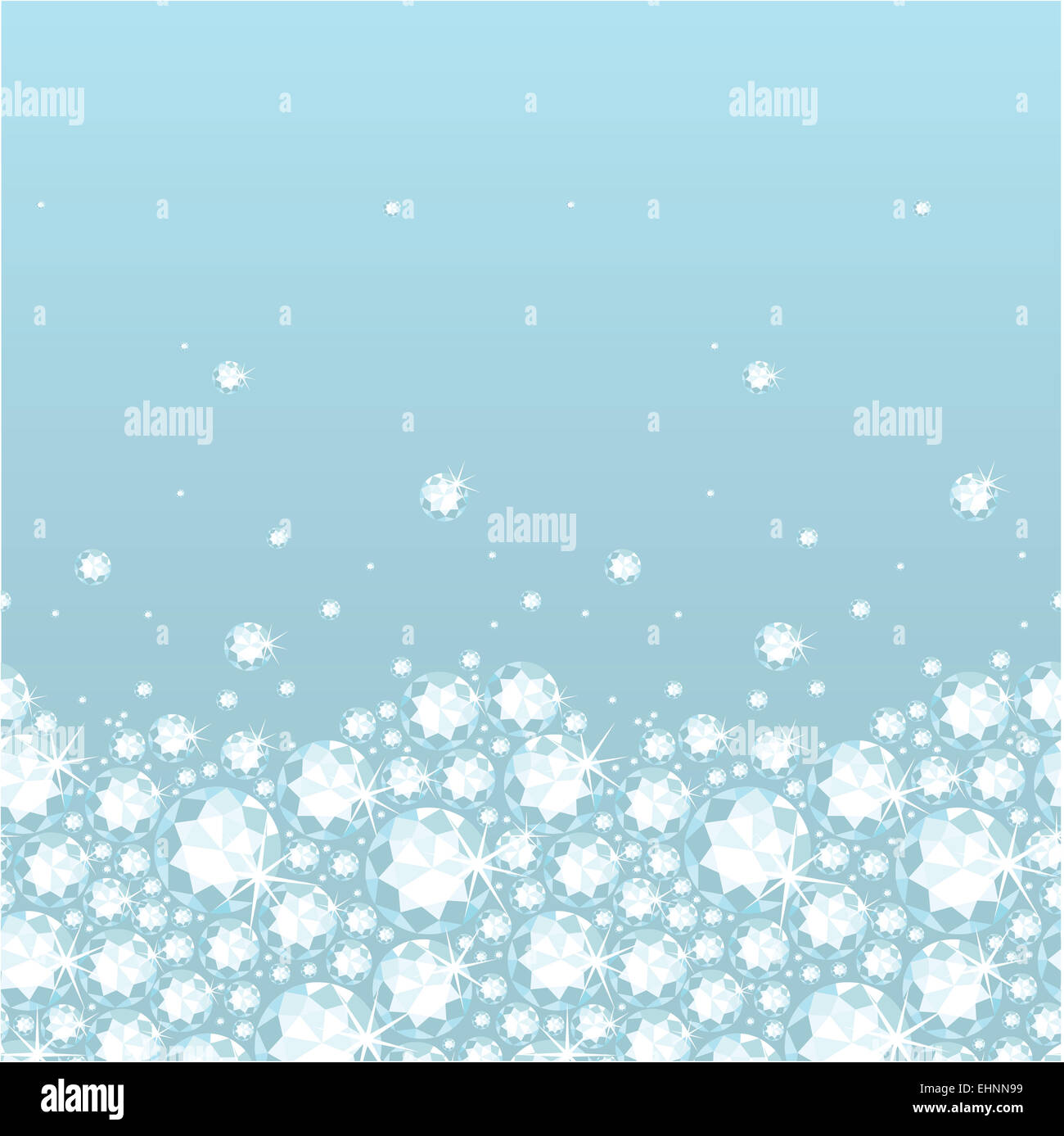 Shiny diamonds horizontal seamless pattern background border Stock ...