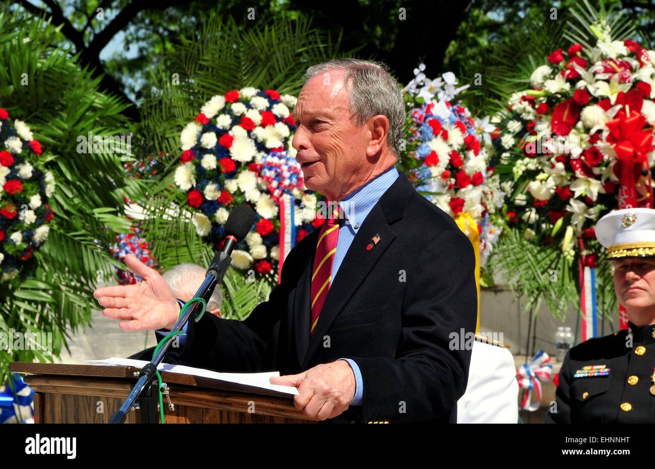 New York City: Mayor Michael R. Bloomberg speaking at the 2013 Memorial ...