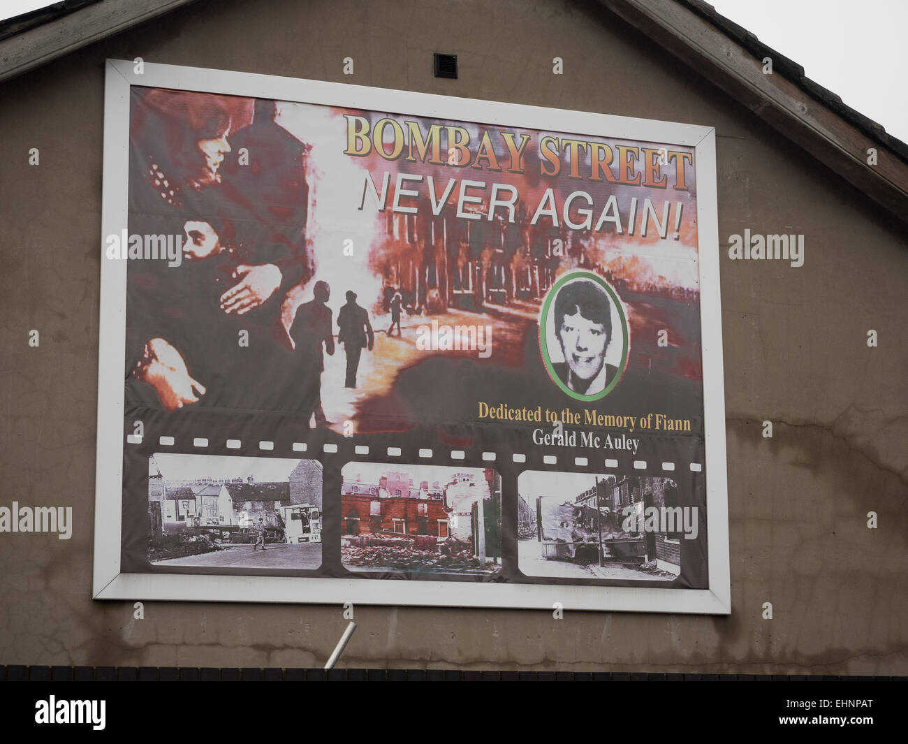 Bombay Street Mural, Belfast, County Antrim,United Kingdom Stock Photo ...
