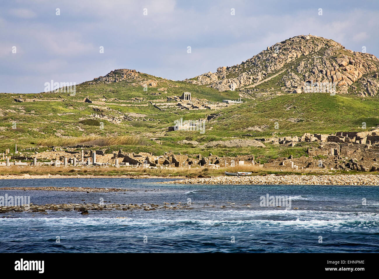 The island of Delos near Mykonos has always a sacred island. The island ...
