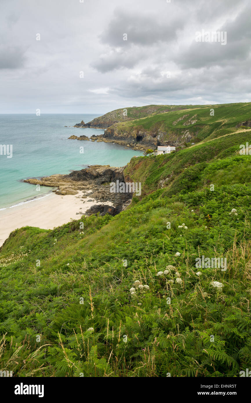 Treen Cove Cornwall Uk Stock Photo - Alamy
