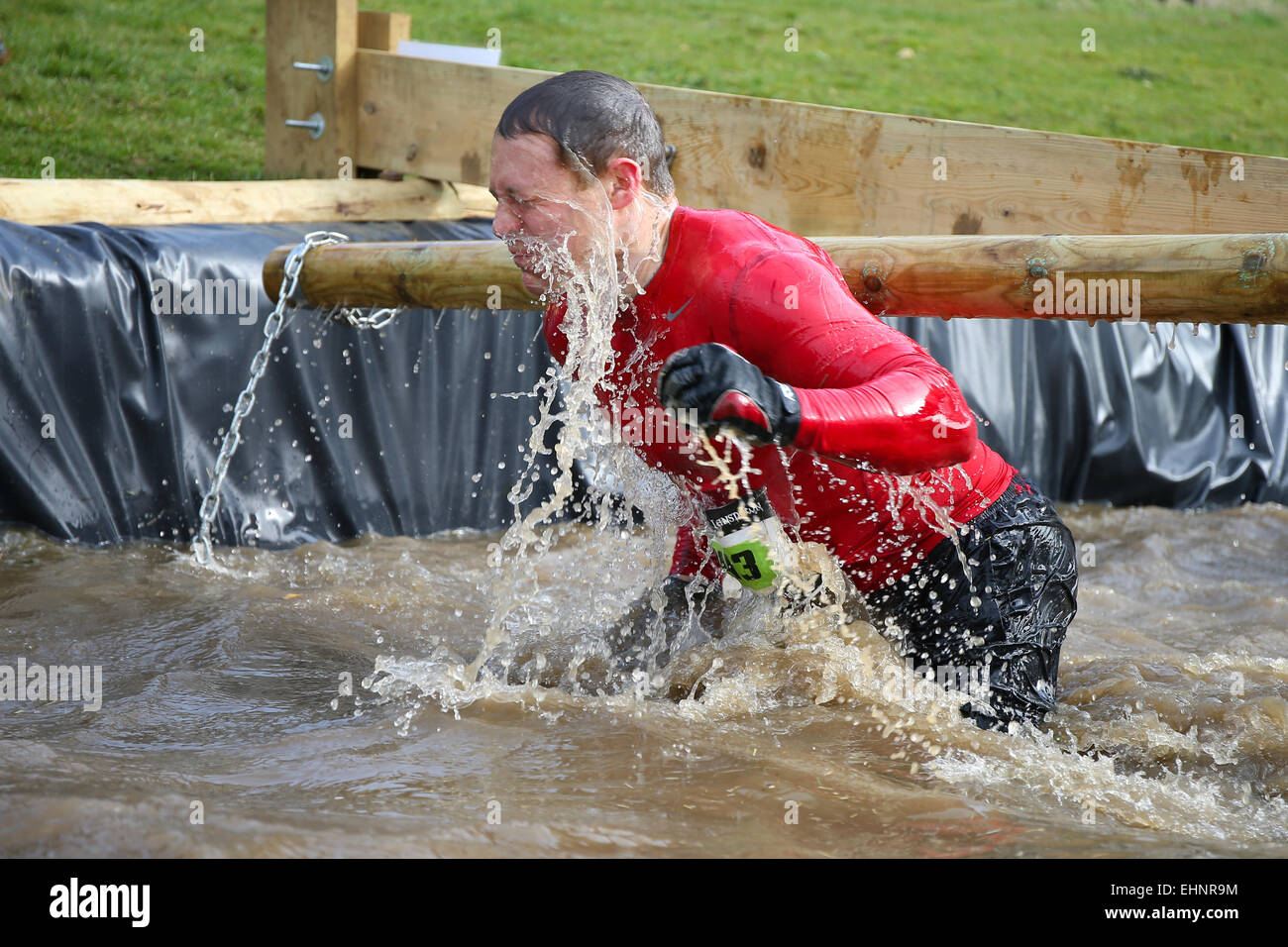 Competitors taking part in the Battle of Lansdown Obstacle Course race ...