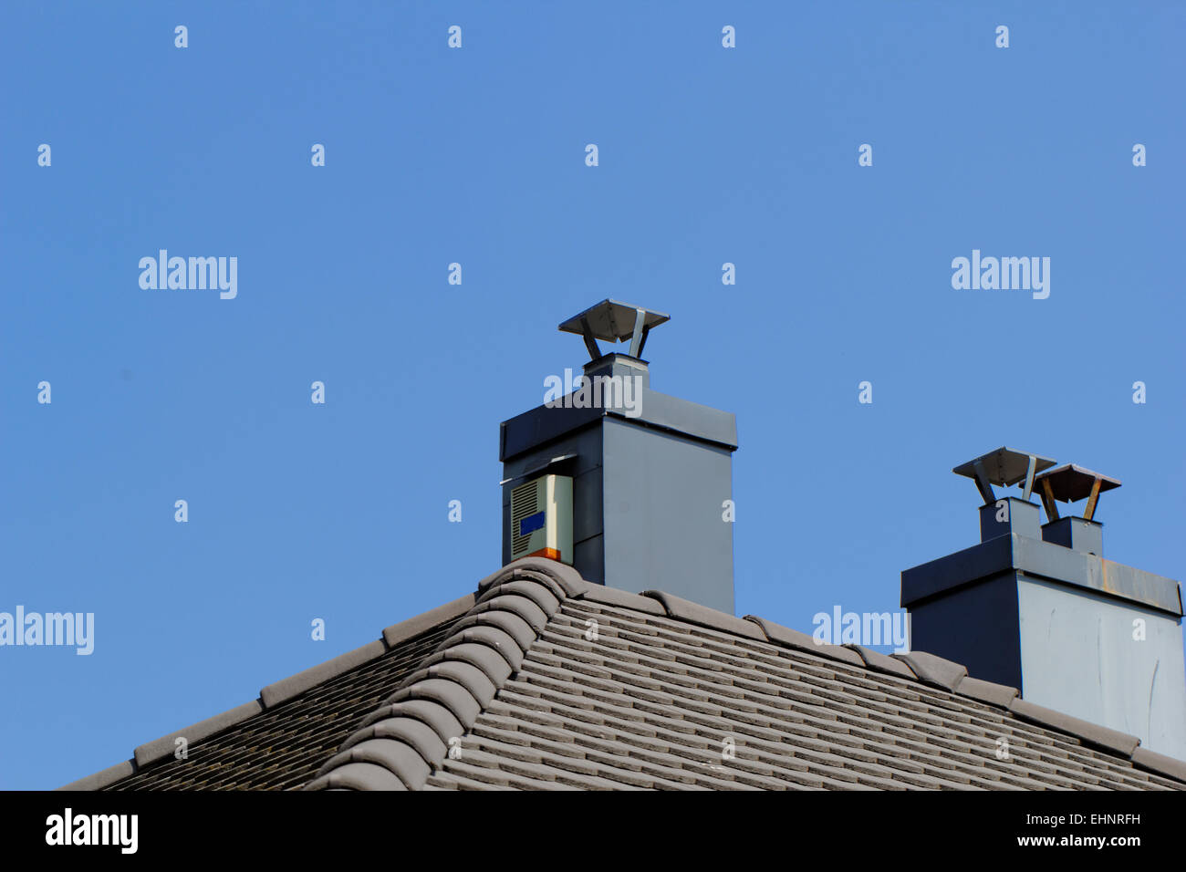 chimney on the roof Stock Photo - Alamy