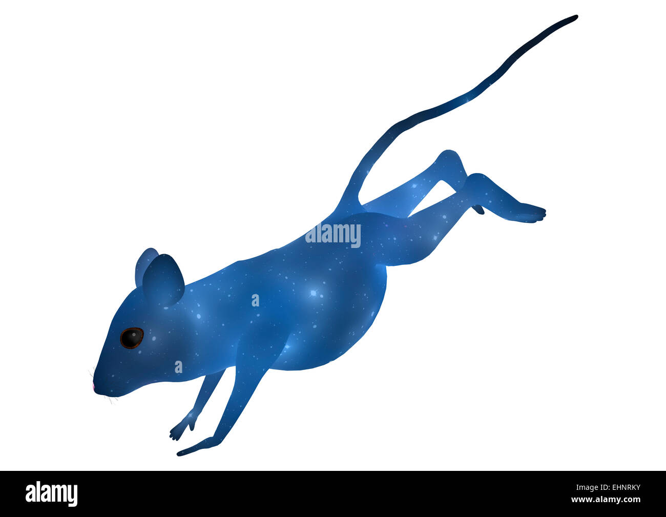 Mouse Running Silhouette