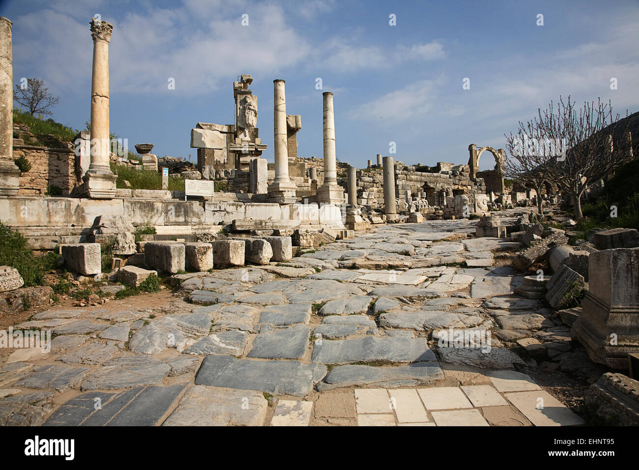 The ruins at Ephesus near Kusadasi evoke as powerful an image of ...