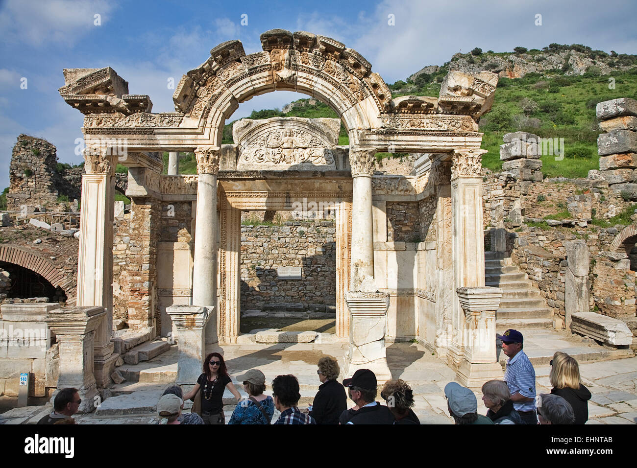The ruins of Ephesus near the Turkish town of Kusadasi still evoke a ...