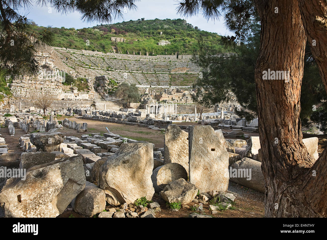 The huge amphitheater at Ephesus seems as if it would be large enough ...