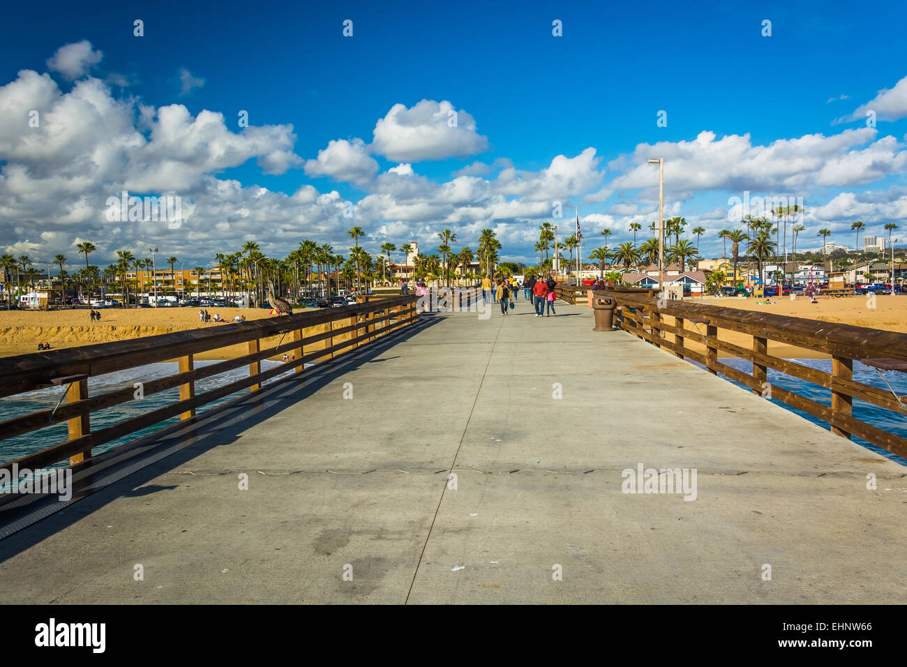 The Balboa Pier in Newport Beach, California Stock Photo - Alamy