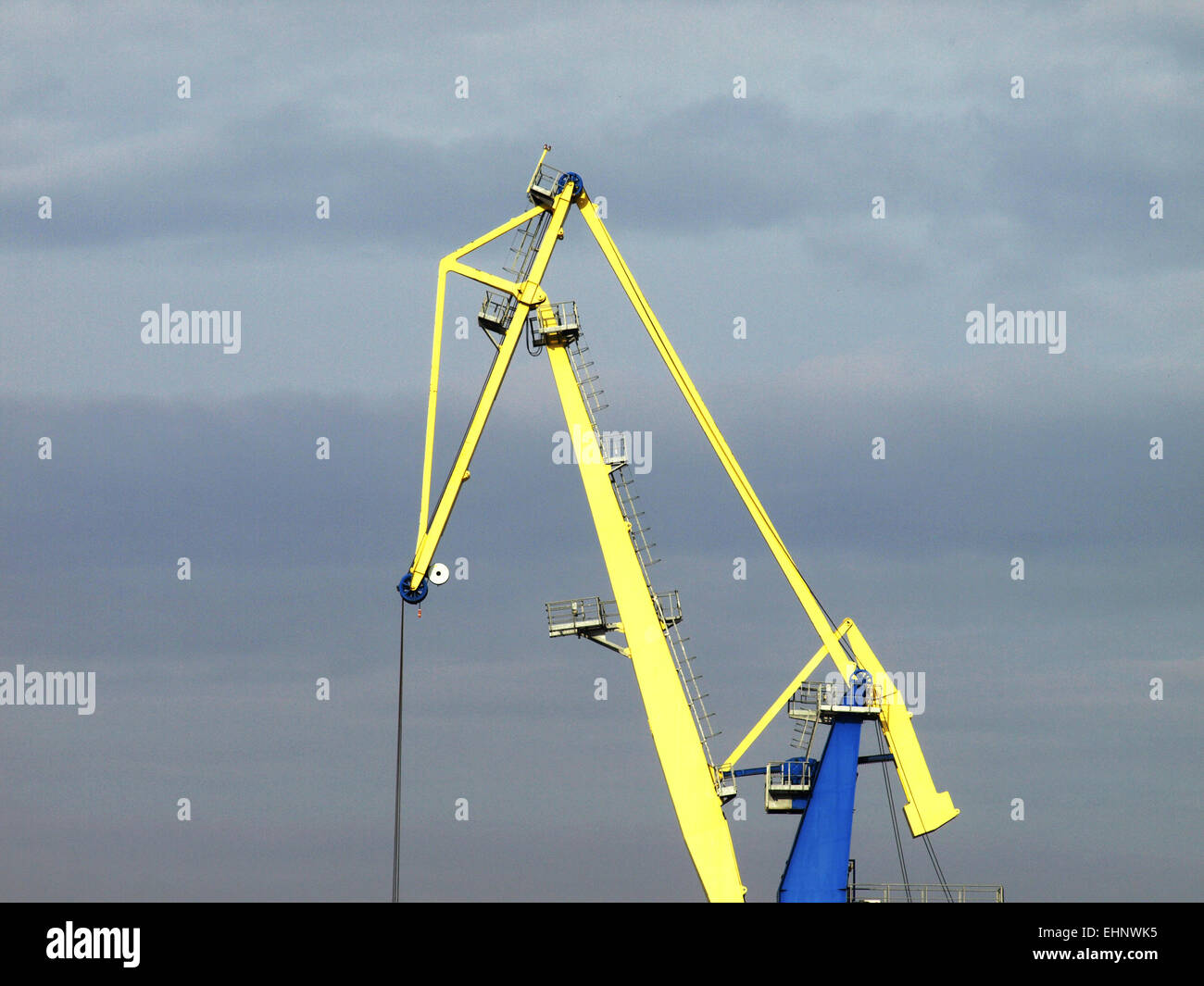 Big crane to load cargo in port Stock Photo - Alamy