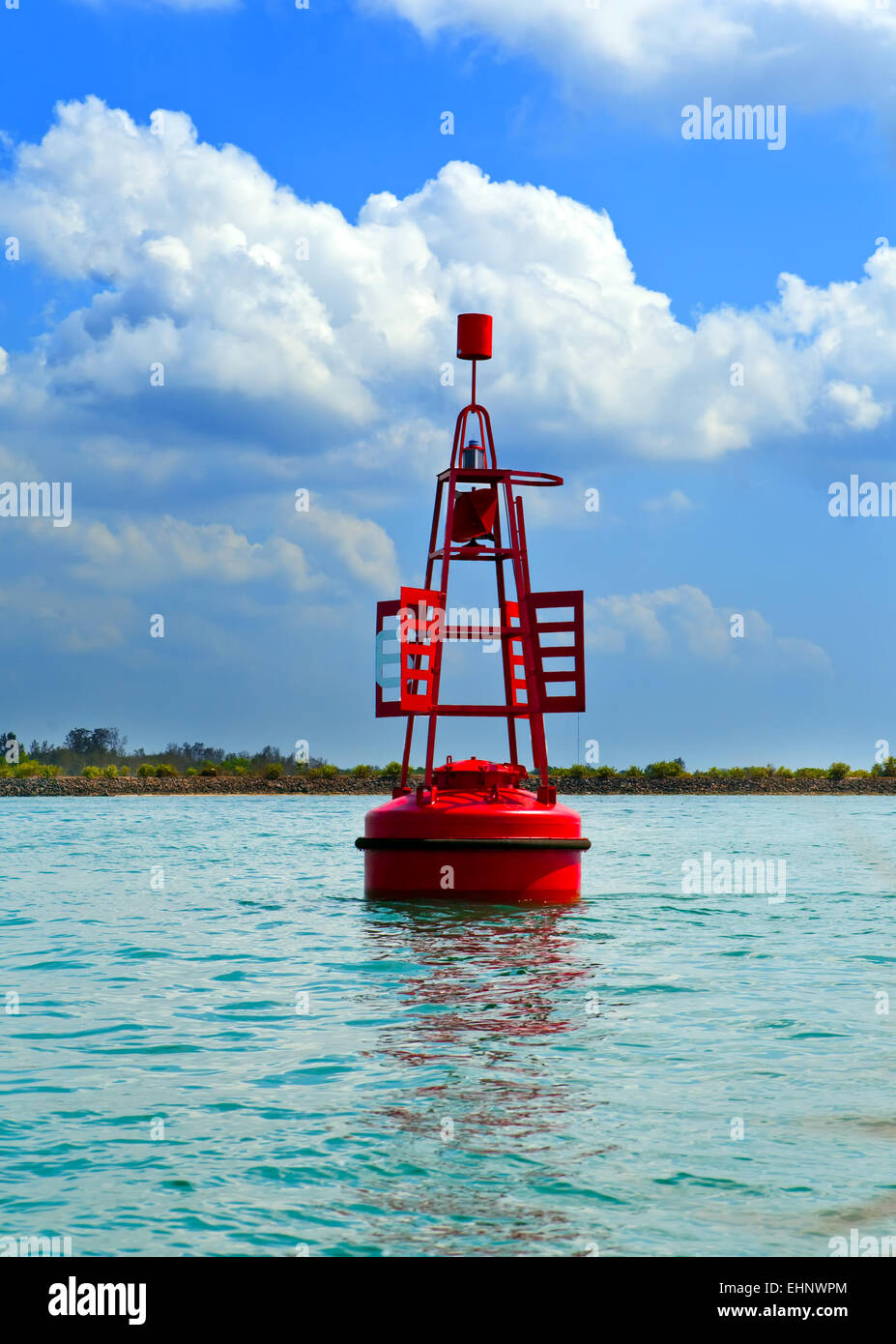 Beacon in the sea Stock Photo - Alamy
