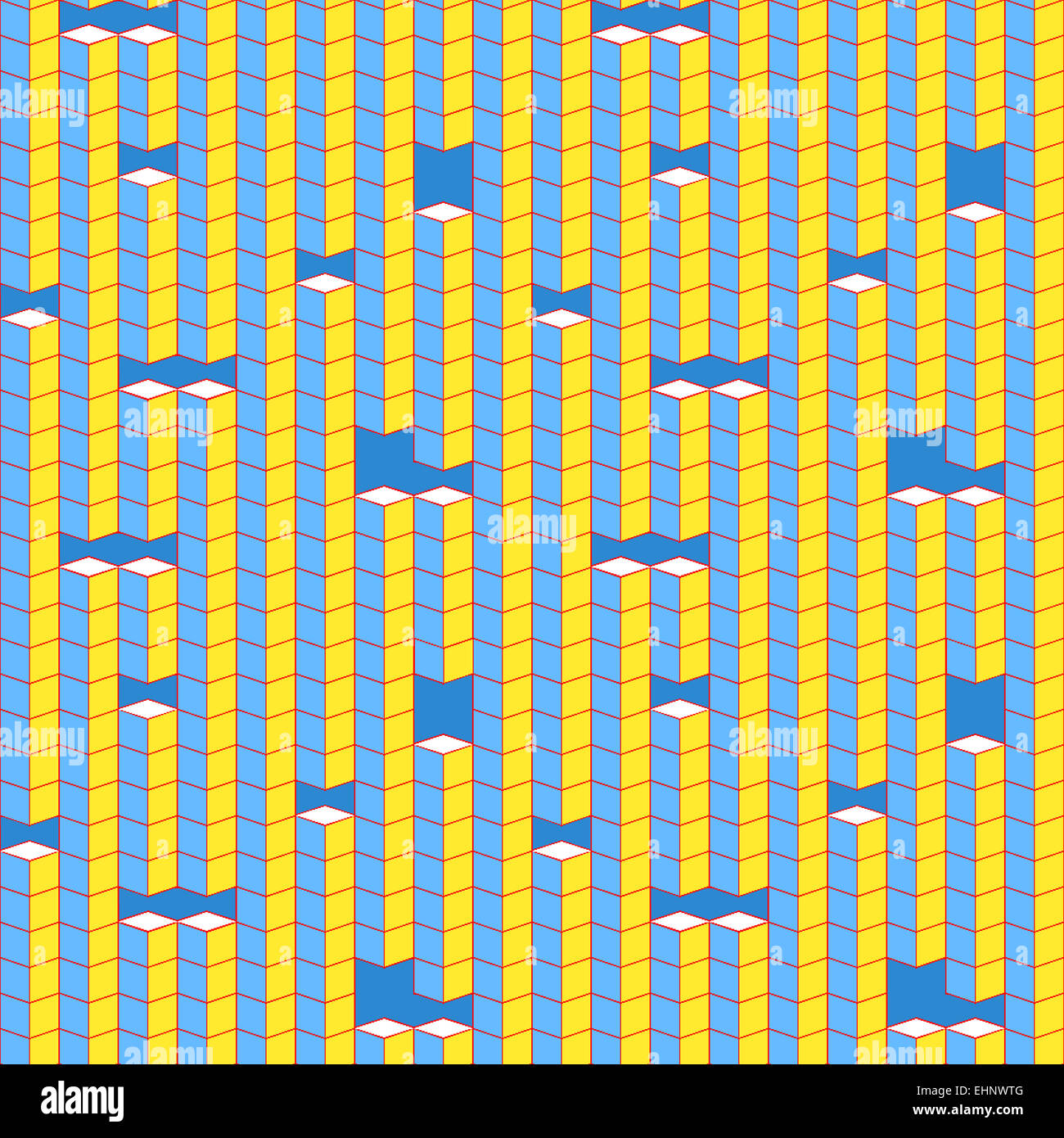 Pixel cube shapes seamless vector pattern Stock Photo - Alamy