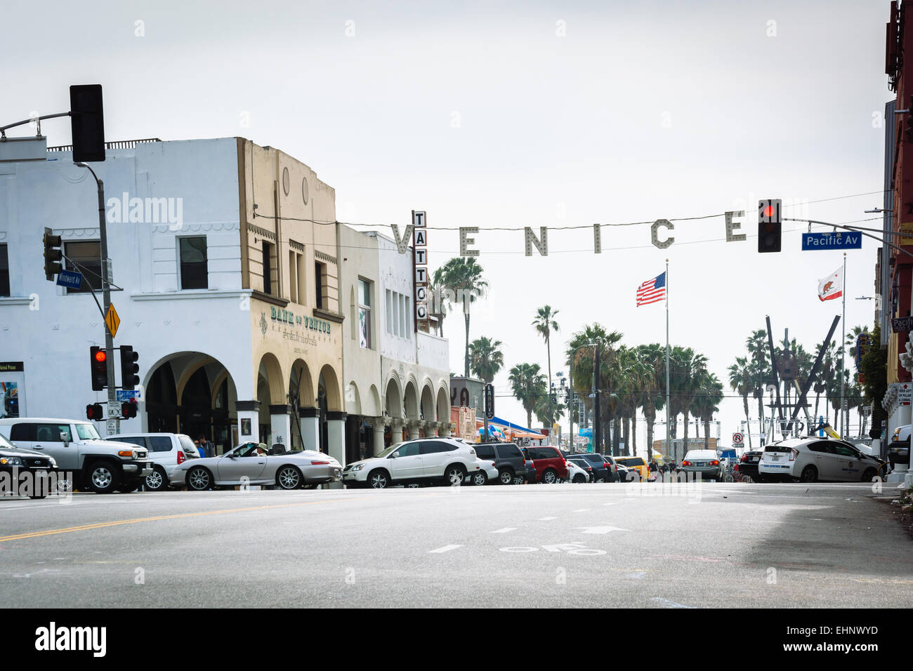 The Venice Sign, in Venice Beach, Los Angeles, California Stock Photo ...