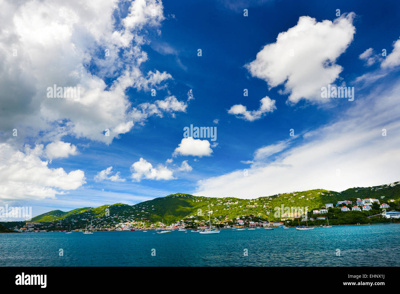 St. Thomas Yacht Harbor Stock Photo - Alamy