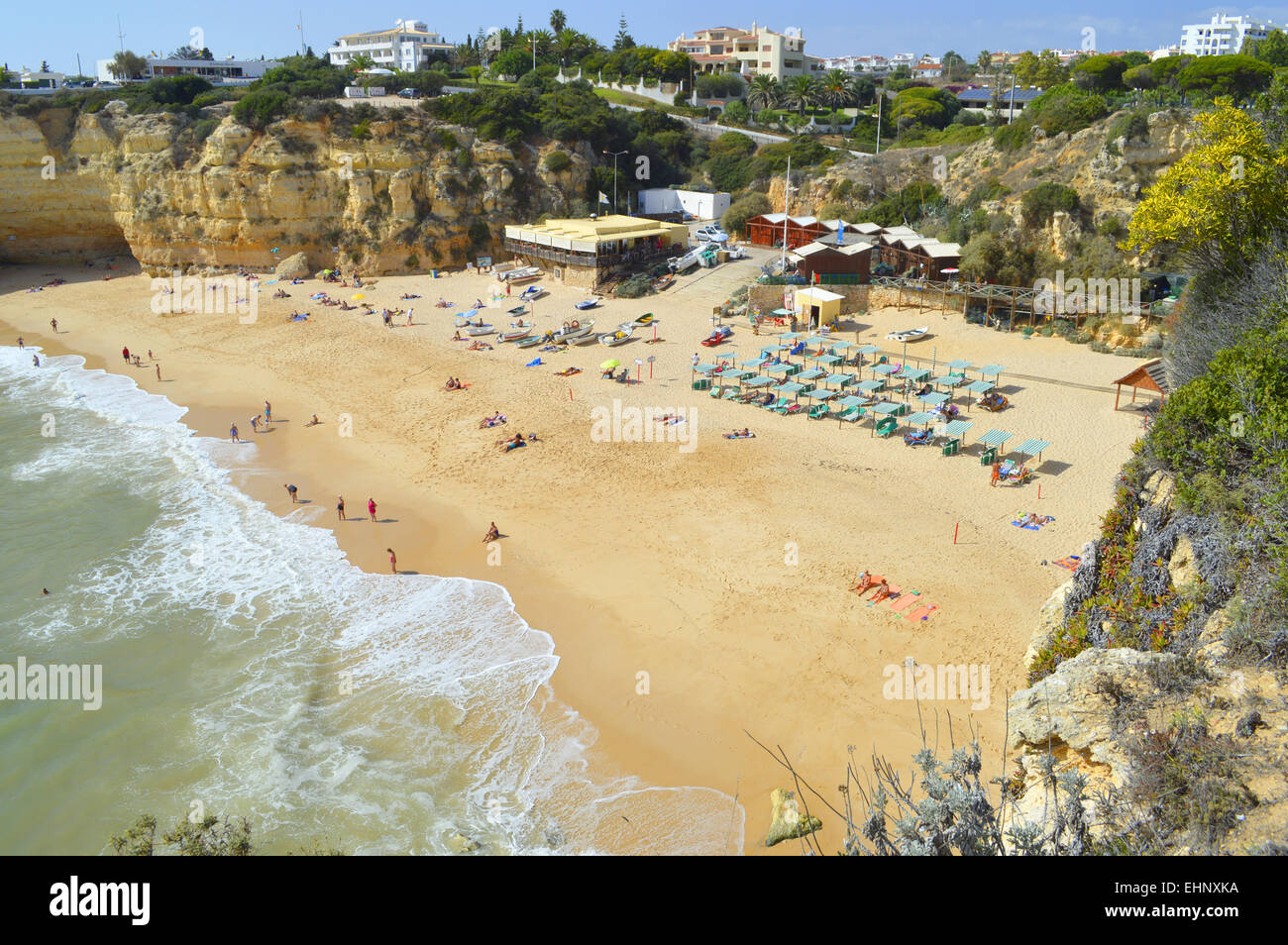 Senhora Da Rocha Beach in Portugal Stock Photo - Alamy