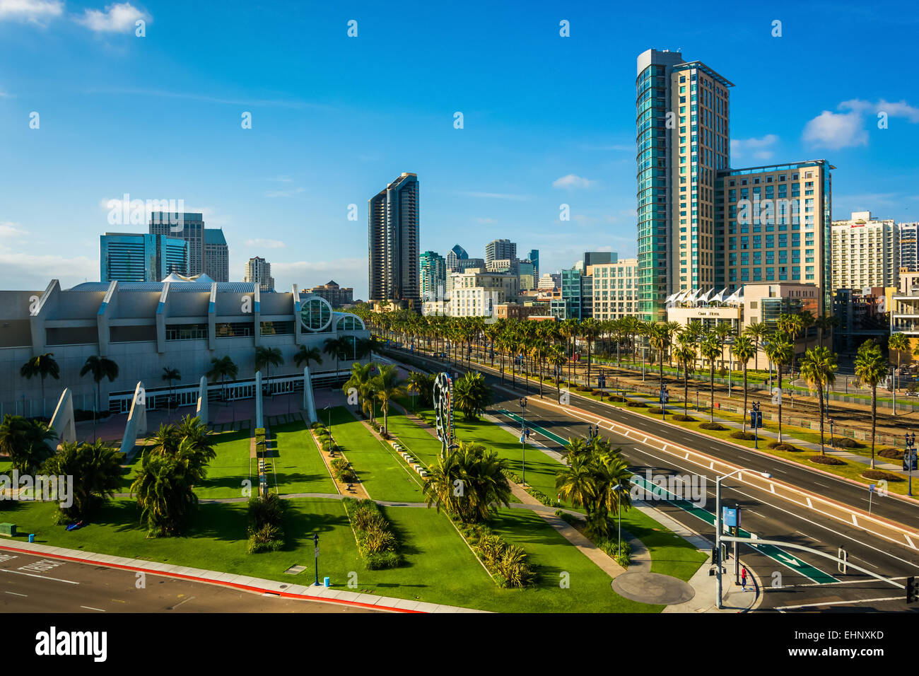 View of Harbor Drive in San Diego, California Stock Photo - Alamy
