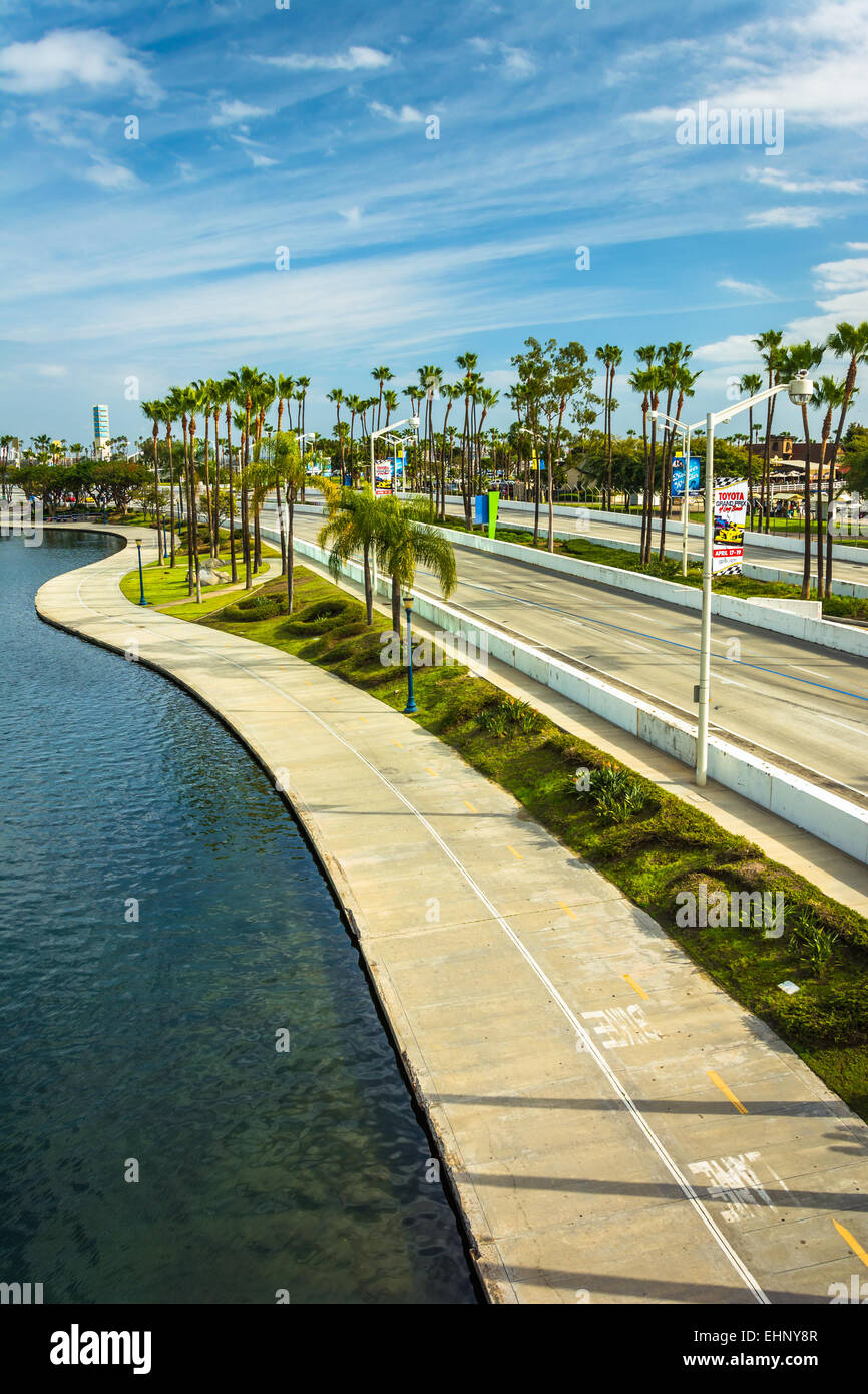 View of Rainbow Lagoon Park and Shoreline Drive in Long Beach ...
