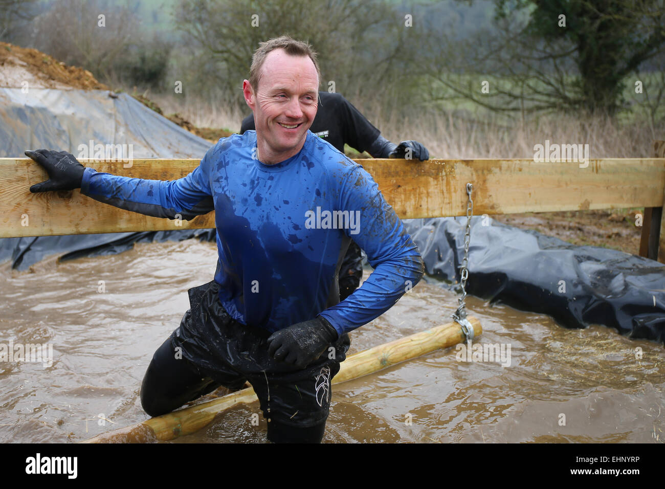 Competitors taking part in the Battle of Lansdown Obstacle Course race ...